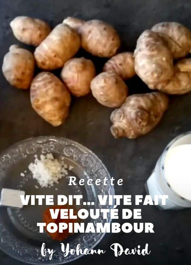 Recette - Velouté de topinambour - www.tvdeschefs.com